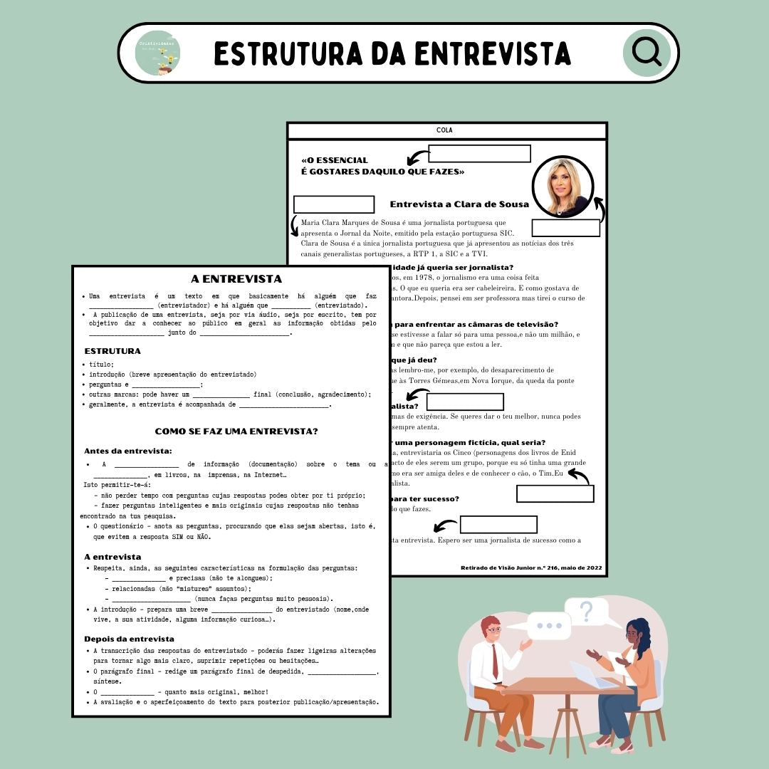 Estrutura da entrevista – profcindycriatividades