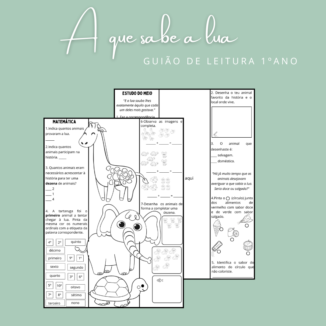 Guião de Leitura - A que sabe a lua – profcindycriatividades